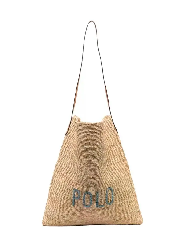 Polo Ralph Lauren Raffia Shoulder Bag - Neutrals
