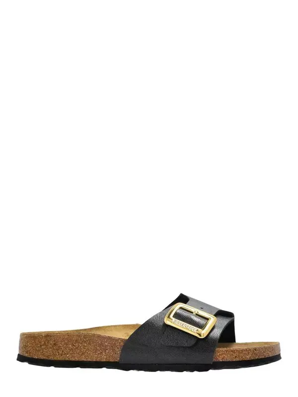 BIRKENSTOCK Madrid Big Buckle Slides - Black