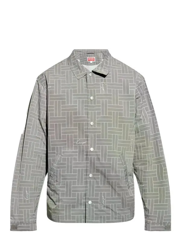 Kenzo Weave Shirt Jacket - Grey