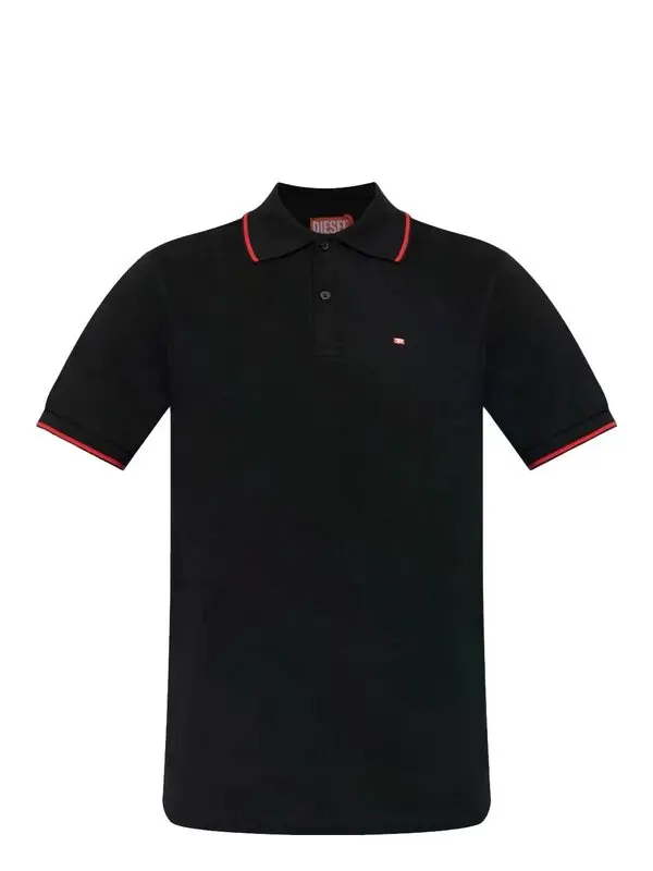 DIESEL T-ferry-microdiv Polo Shirt - Black
