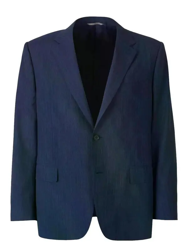 Canali Pinstriped Blazer - Blue