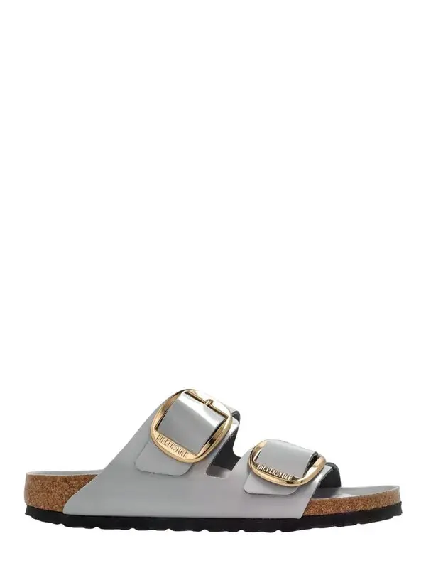 BIRKENSTOCK Arizona Big Buckle Slides - Grey