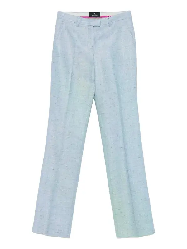 Etro Speckled Trousers - Blue