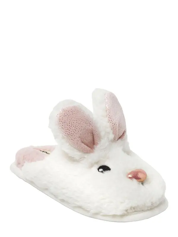 DEARFOAMS Shay Easter Bunny Scuff Slippers - Muslin