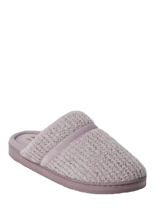 DEARFOAMS Serena Marled Chenille Scuff Slipper - Frosted Plum