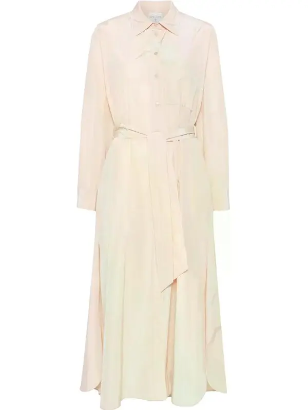 FORTE_FORTE Belted Maxi Dress - Neutrals
