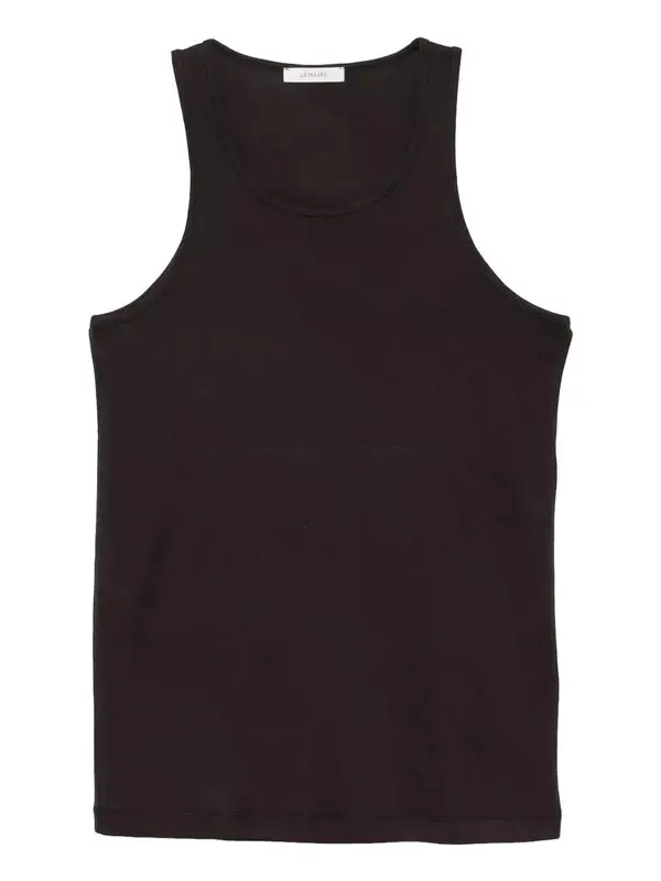 LEMAIRE Cotton Tank Top - Black