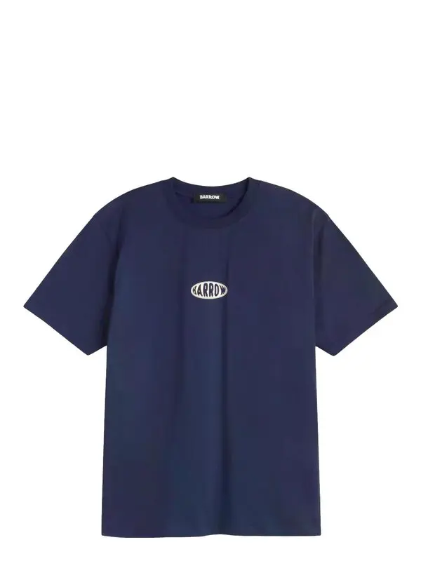 BARROW Text-print T-shirt - Blue