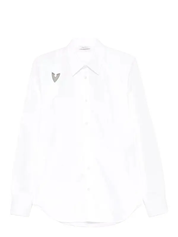 Alexander McQueen Buckle Poplin Shirt - White