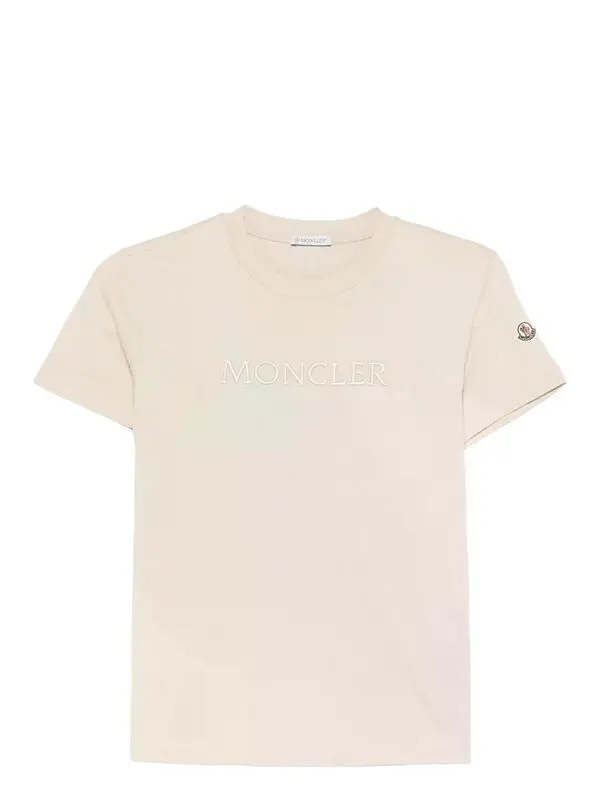 Moncler Short Sleeve T-shirt - Neutrals