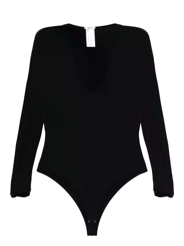 Wolford V-neck Bodysuit - Black