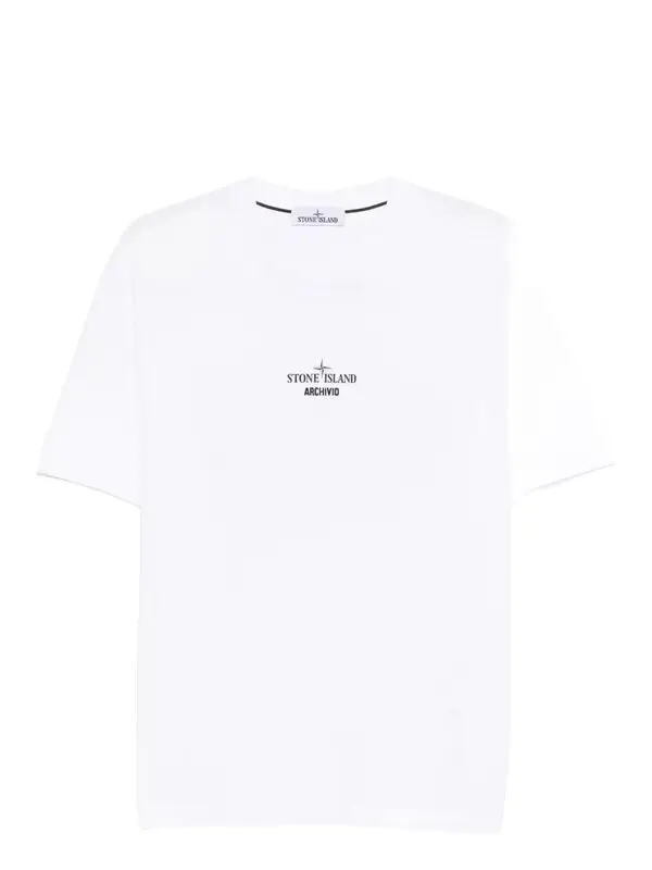 Stone Island Logo-print T-shirt - White