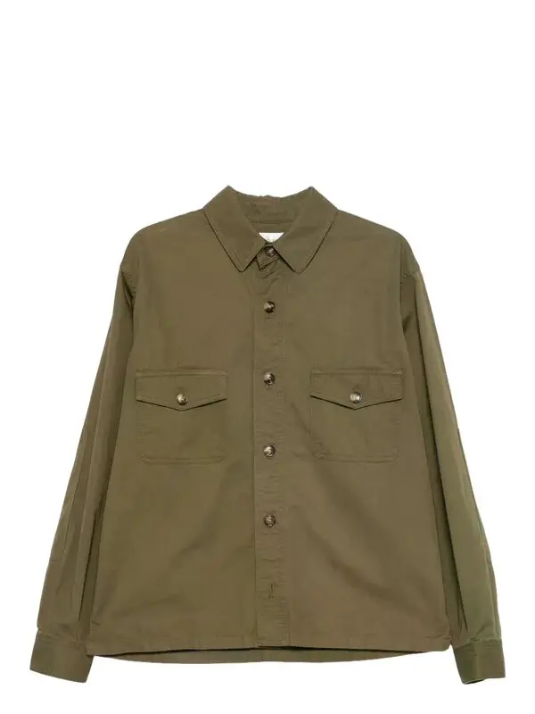 Saint Laurent Cotton Shirt Jacket - Green