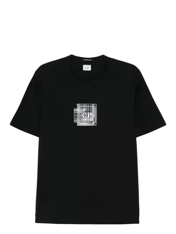 C.P. COMPANY Mercerized Jersey T-shirt - Black