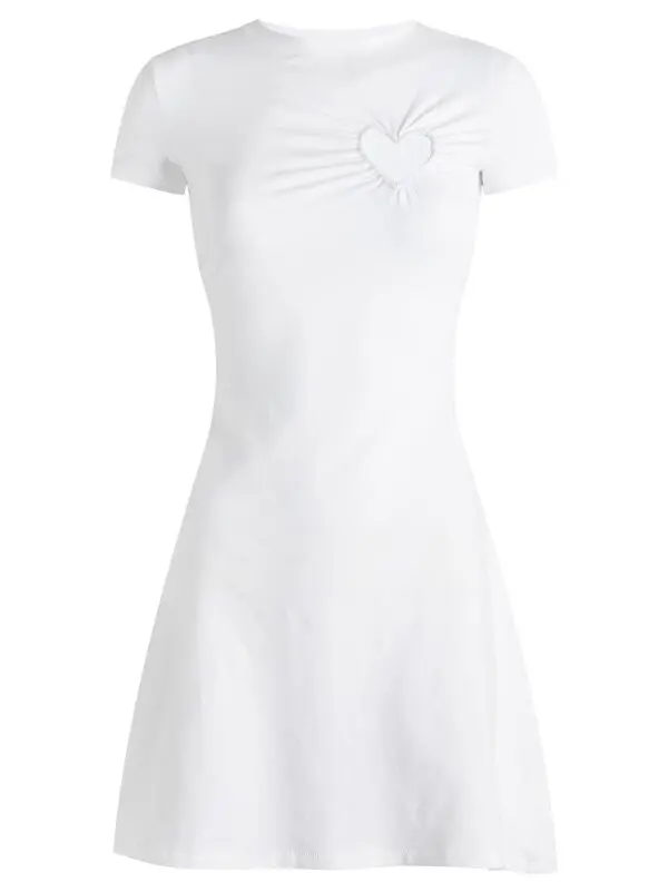 SKIMS Heart Mini Dress - Snow