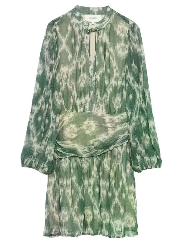 Ba&sh Minthe Printed Dress - Green