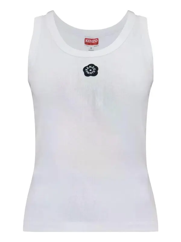 Kenzo Stretch-cotton Tank Top - White