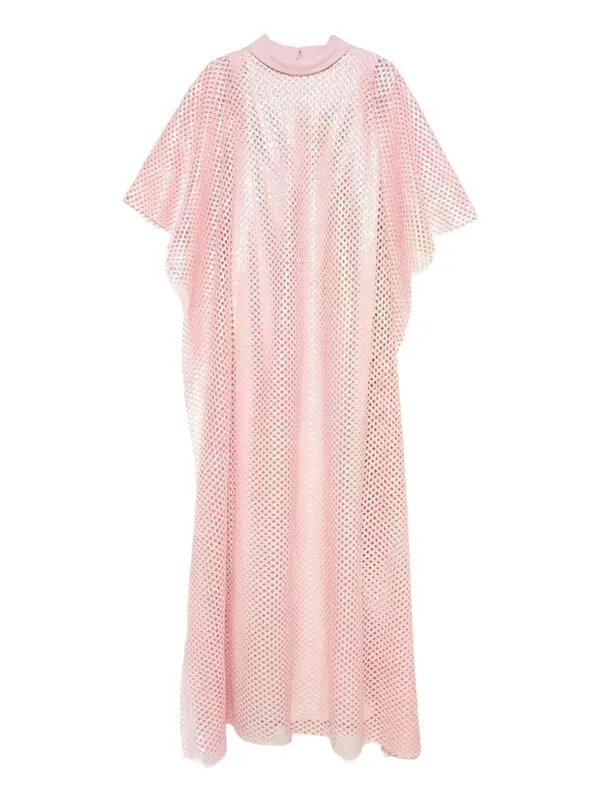 JEAN-LOUIS SABAJI Mesh Abaya - Pink