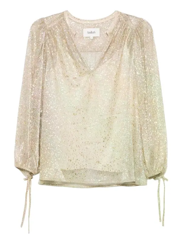 Ba&sh Curtis Blouse - Gold