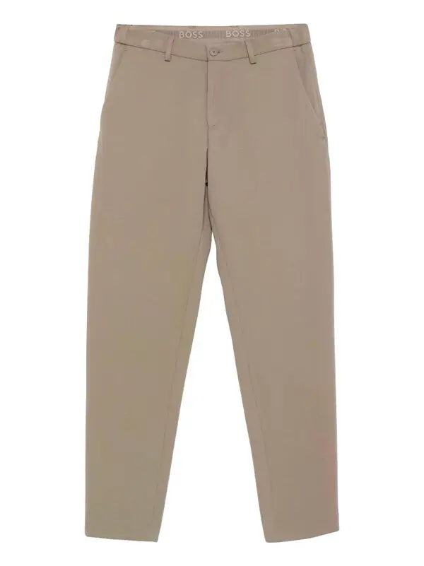 BOSS Textured Trousers - Brown