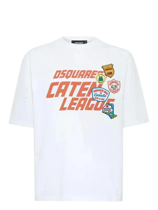 Dsquared2 Patch-detail T-shirt - White