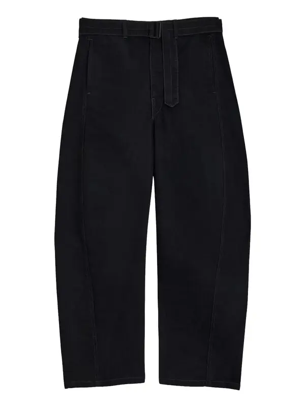 LEMAIRE Belted Trousers - Black