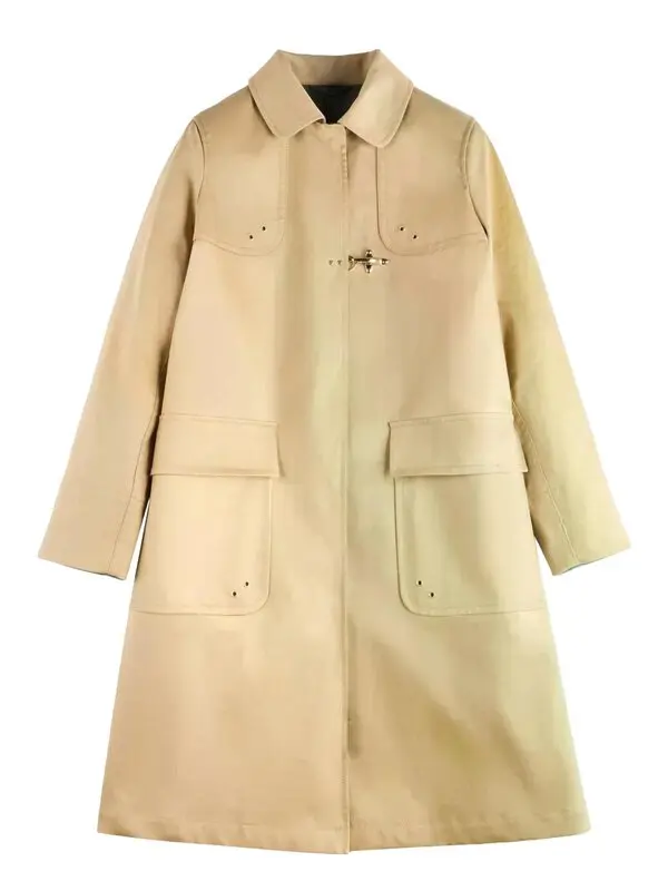 FAY Cotton Trench Coat - Neutrals