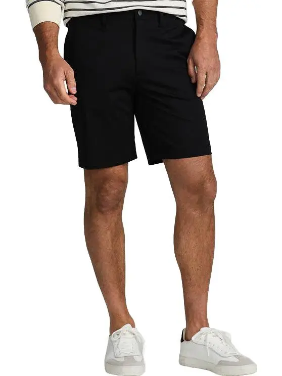 LANDS' END Traditional Fit 9" Flex Performance Golf Shorts - Black
