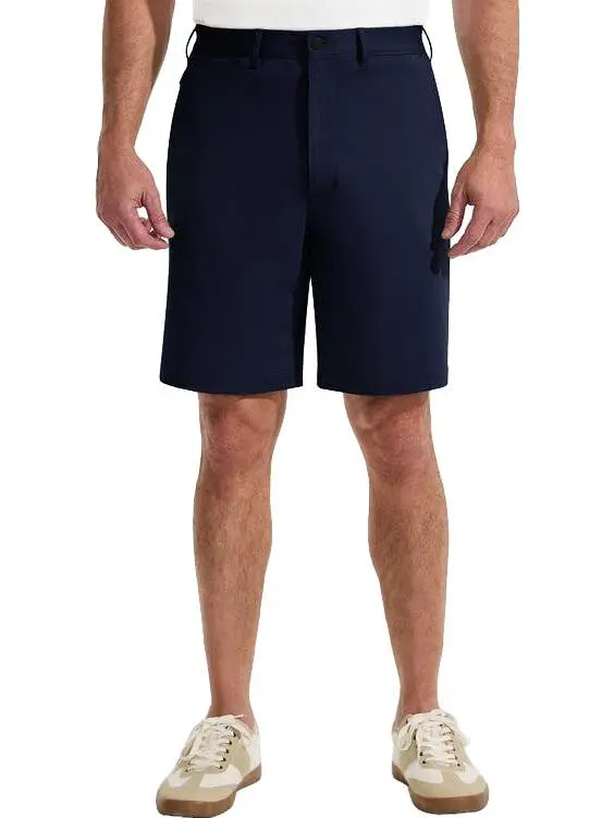 LANDS' END Traditional Fit 9" Flex Performance Golf Shorts - Radiant Navy