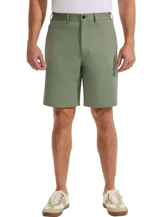 LANDS' END Traditional Fit 9" Flex Performance Golf Shorts - Sage