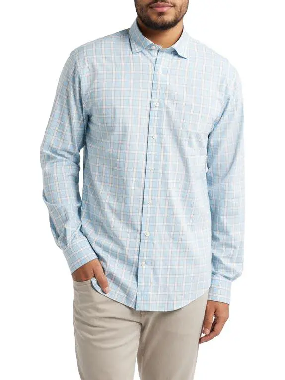 Johnnie-o Burleigh Check Stretch Button-up Shirt - Maliblu