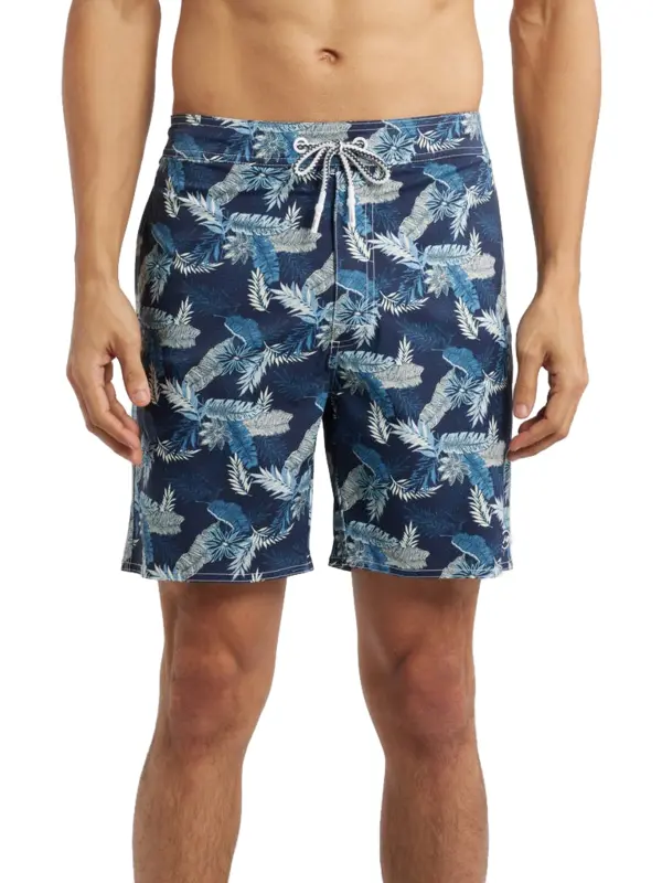 Johnnie-o Shore Haven Swim Trunks - Navy