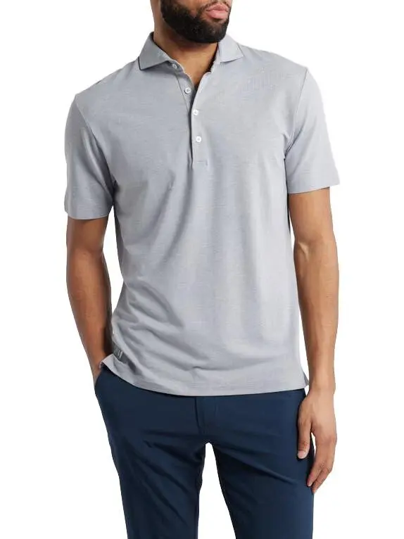 Johnnie-o Idris Top Shelf Heathered Polo - Black