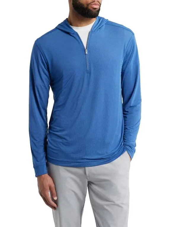 Johnnie-o Welsey Performance Half Zip Hoodie - Lake