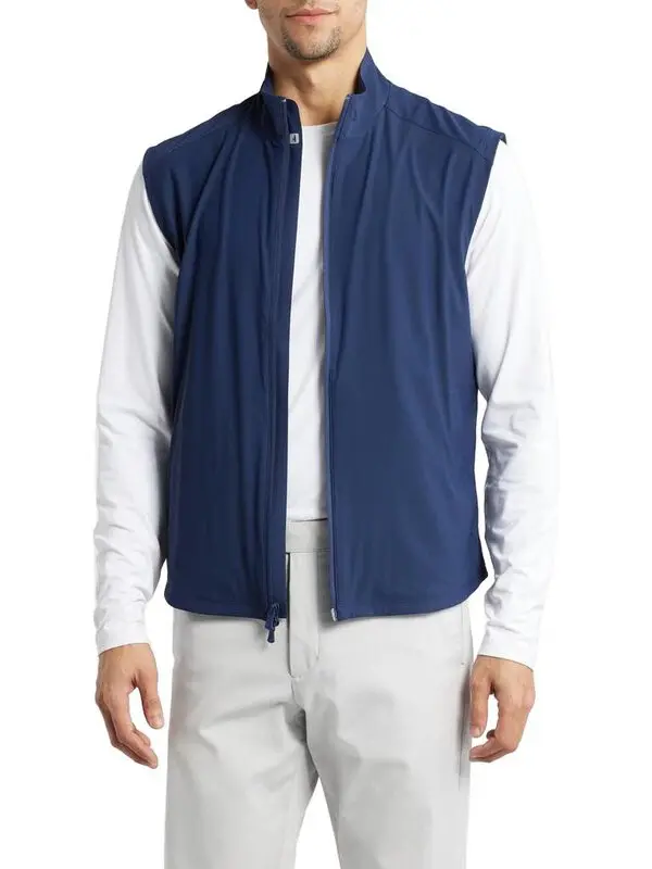 Johnnie-o Zimmer Stretch Nylon Vest - Navy