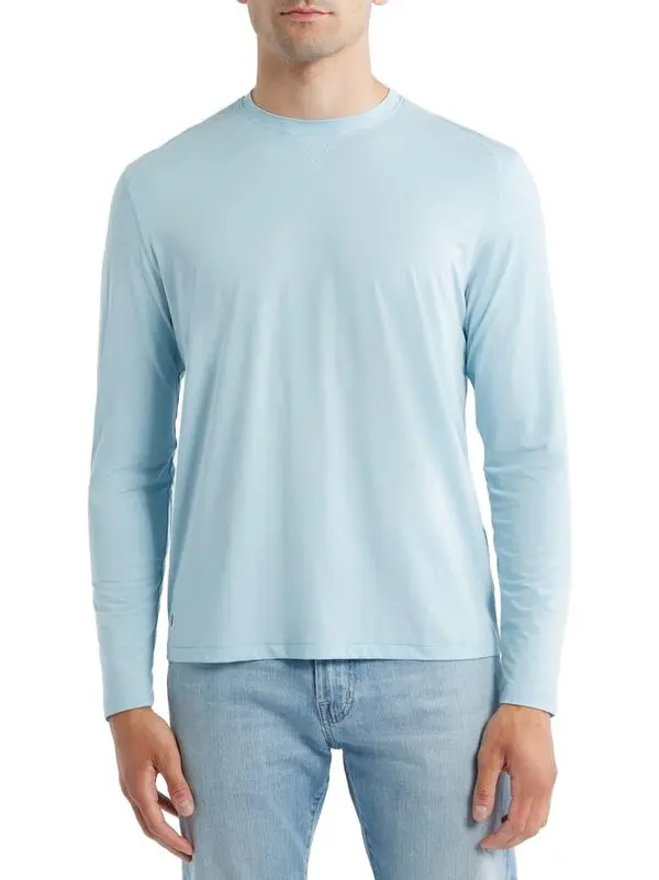 Johnnie-o Basin Long Sleeve Performance T-shirt - Placid