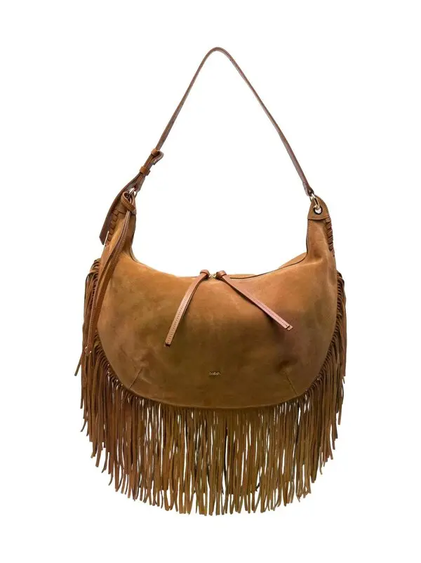 Ba&sh Suede Shoulder Bag - Brown