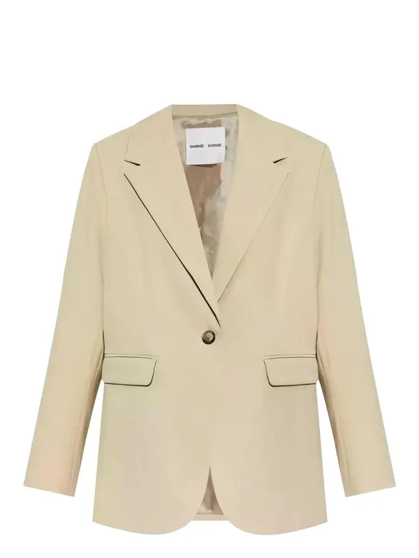SAMSOE SAMSOE Oversized Blazer - Neutrals