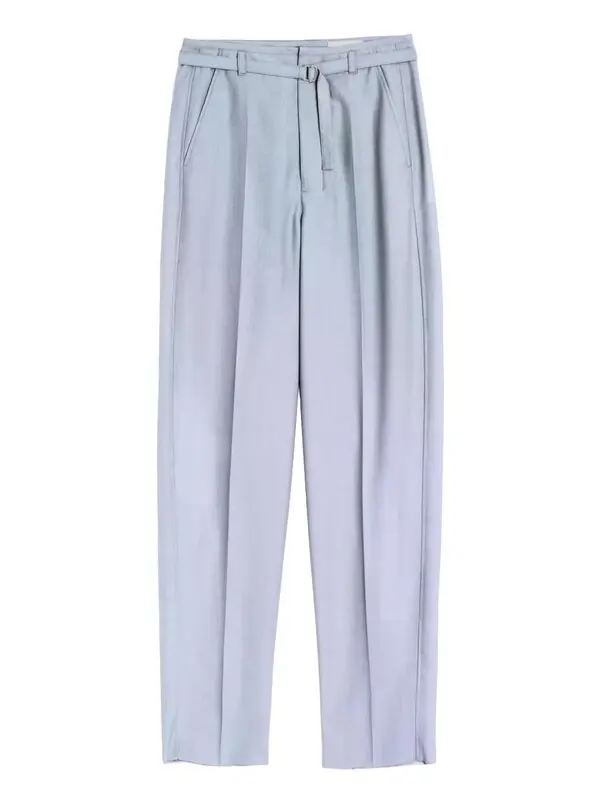 LEMAIRE Belted Tailored Trousers - Grey