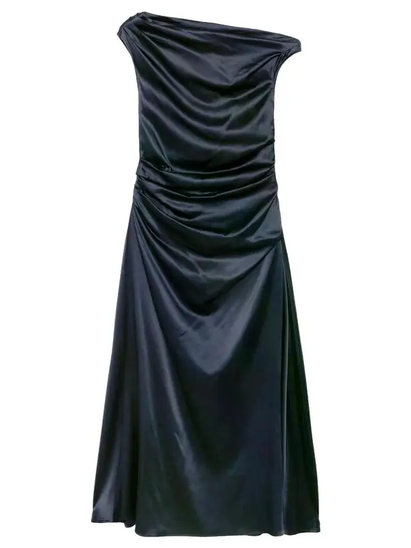 Staud Phare Silk Dress - Blue