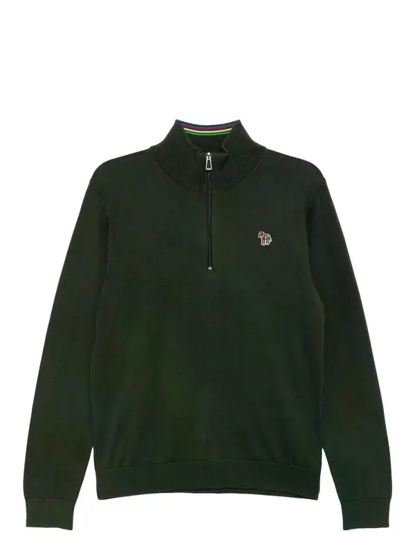 Paul Smith Half-zip Jumper - Green