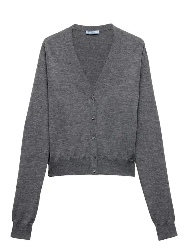 Prada Wool Cardigan - Ardesia