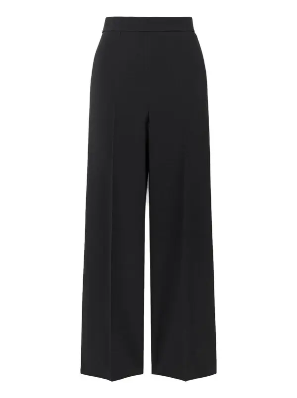 JOSEPH Alane Pleated Cady Wide-leg Pants - Black