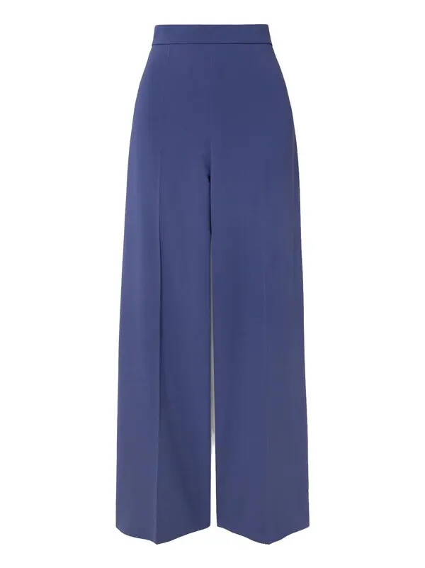 JOSEPH Alane Pleated Cady Wide-leg Pants - Blue