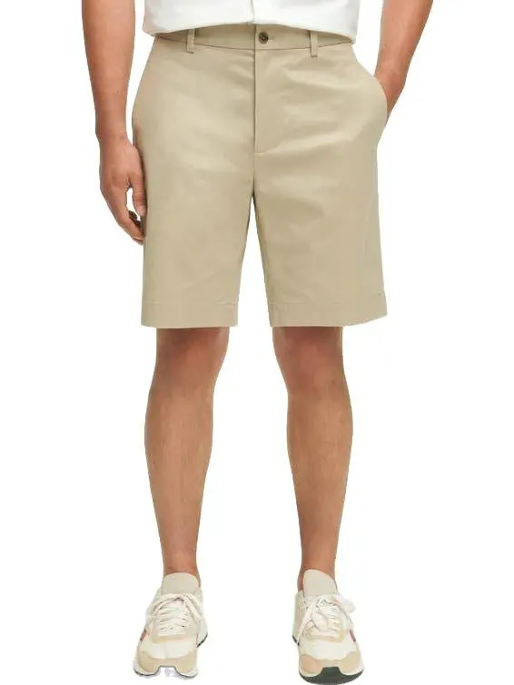 Brooks Brothers Advantage Wrinkle Resistant Stretch Chino Shorts - Khaki