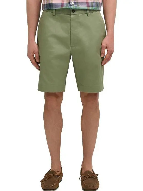 Brooks Brothers Advantage Wrinkle Resistant Stretch Chino Shorts - Medium Green