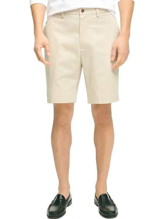 Brooks Brothers Advantage Wrinkle Resistant Stretch Chino Shorts - Stone