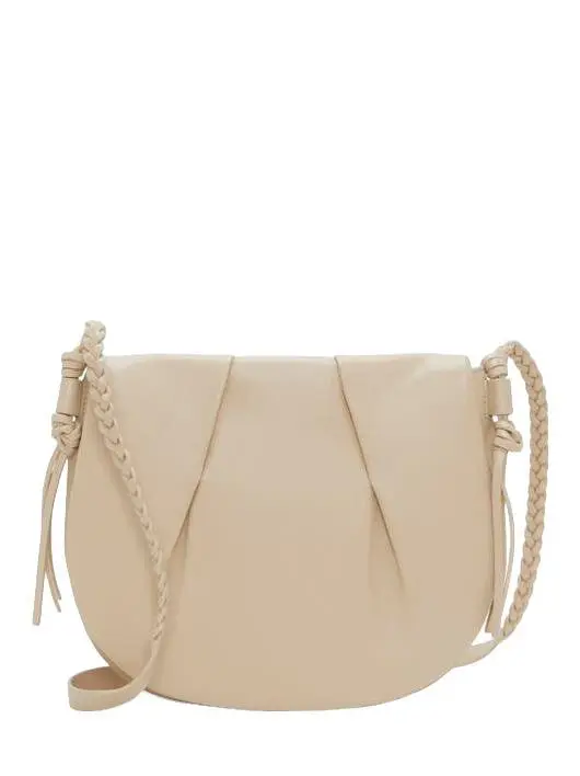 Vince Camuto Espen Leather Saddle Bag - Light Beige