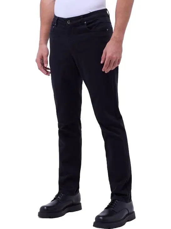 Bugatchi Preston Straight Leg Five Pocket Pants - Black