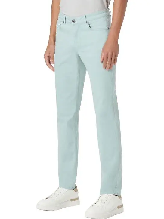Bugatchi Preston Straight Leg Five Pocket Pants - Seafoam